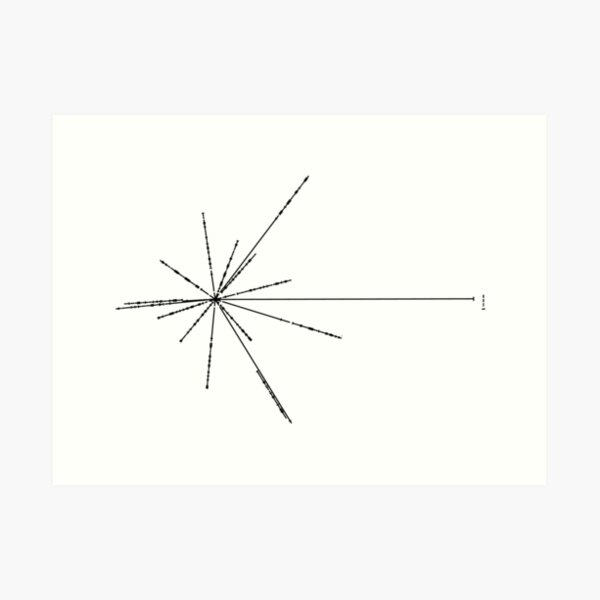 "Pioneer plaque pulsar map" Art Print for Sale by flashman | Redbubble