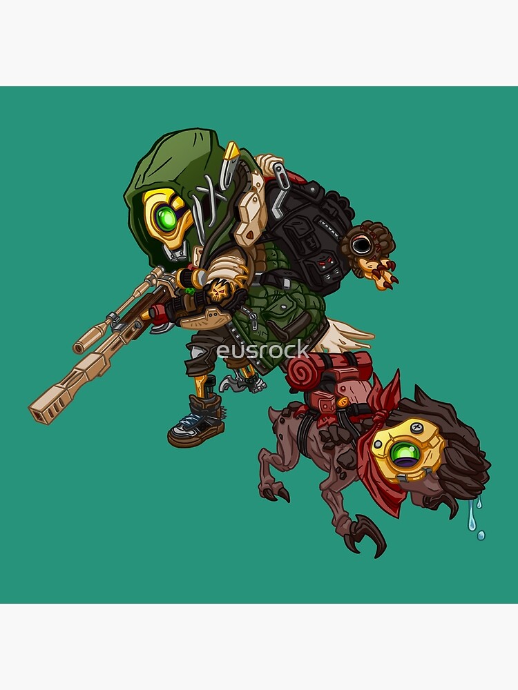 "Borderlands 3 - FL4K & Mr. Chew" Art Board Print by eusrock | Redbubble