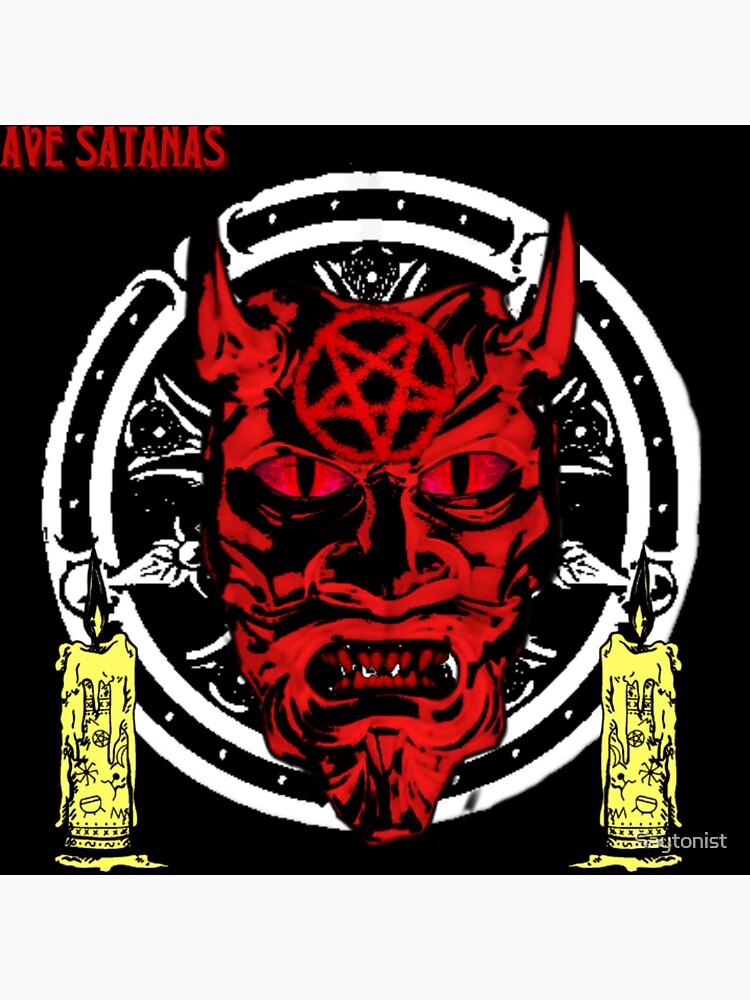 "Ave satanas " Sticker by Saytonist | Redbubble