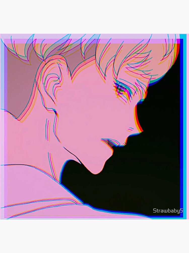 "Ryo Asuka Vaporwave " Sticker for Sale by Strawbaby5 | Redbubble