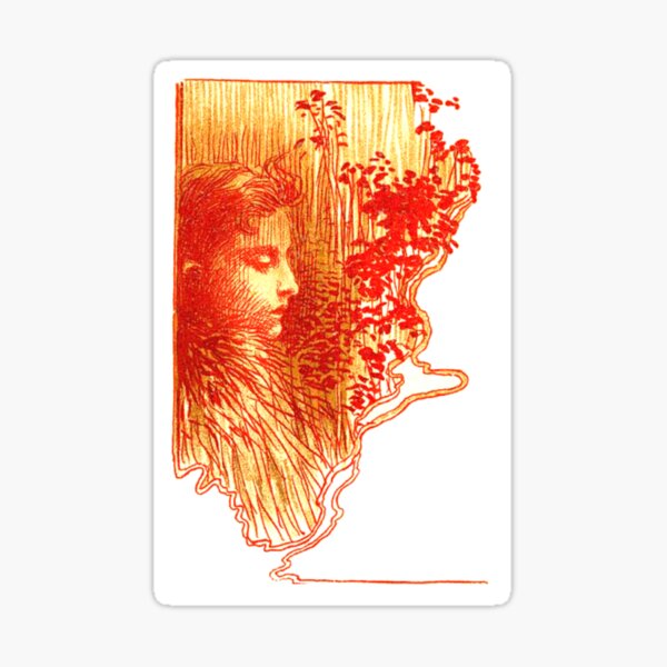 "Vintage Koloman Moser Print" Sticker for Sale by Cats-And-Cats | Redbubble