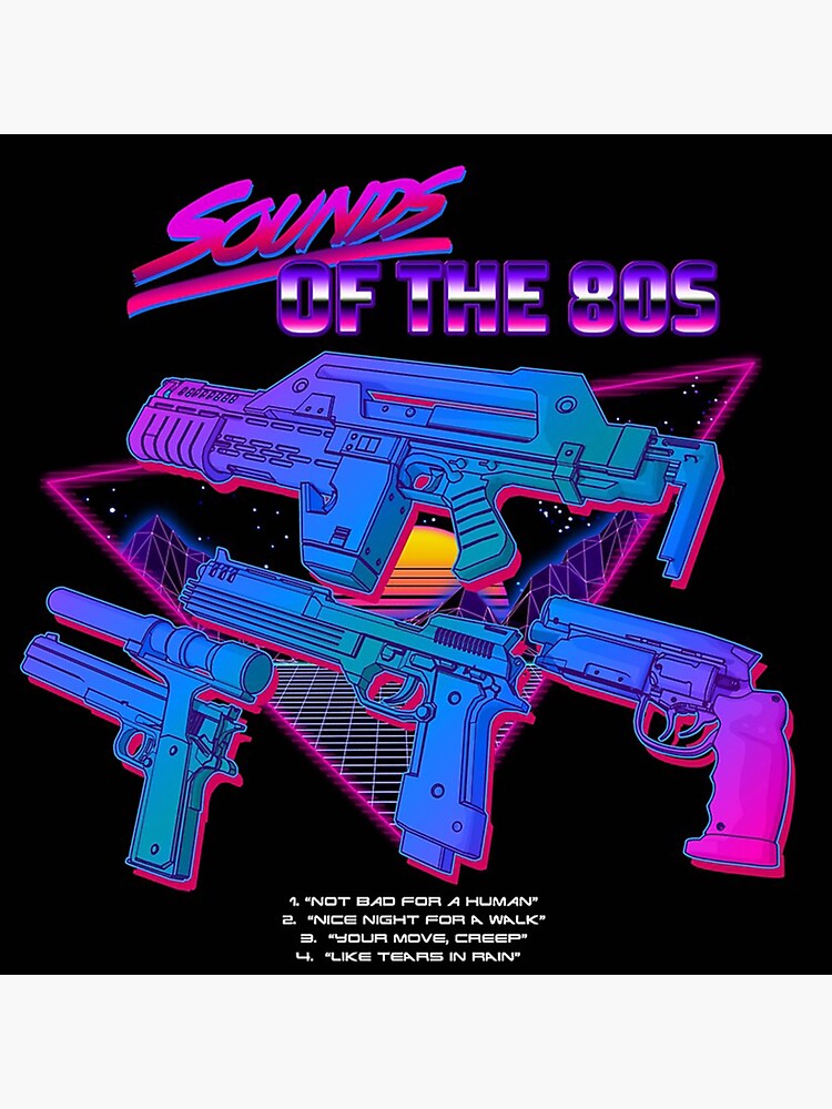 "Sounds of the 80s " Sticker for Sale by plascaxernu | Redbubble