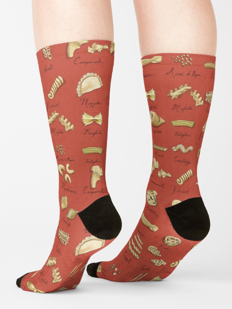 "Italian Pasta Shapes" Socks for Sale by ValerieHamill | Redbubble