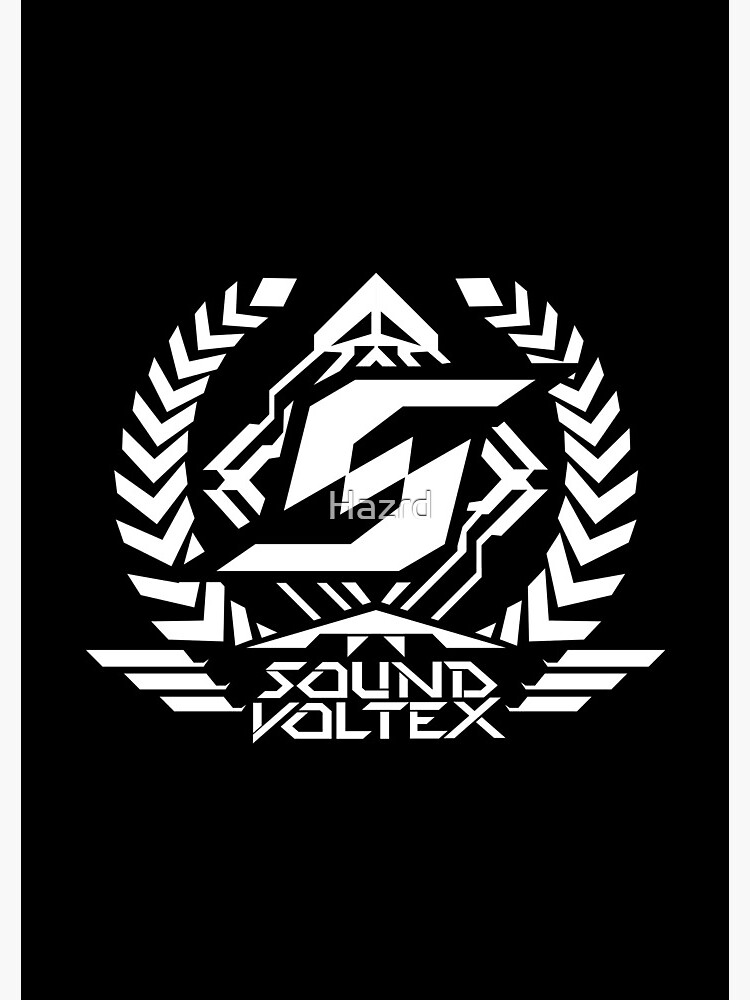 "Sound Voltex Logo - White" Spiral Notebook by Hazrd | Redbubble