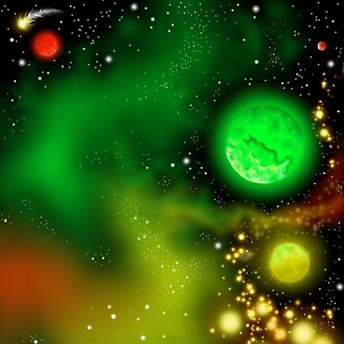 "Space III - Rasta Sector" by Gary Goza II | Redbubble