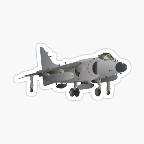 "Sea Harrier Jet Fighter" Sticker by NorseTech | Redbubble