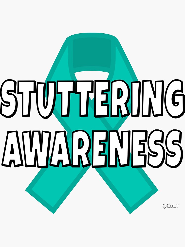 "Stuttering Awareness" Sticker for Sale by QCuLT | Redbubble