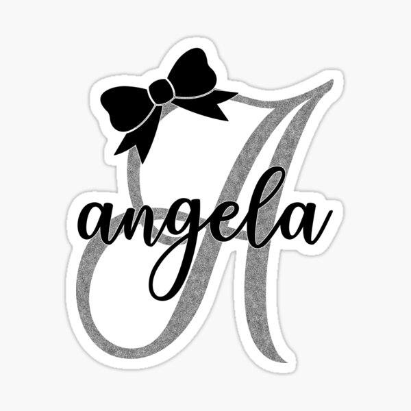 "Angela kids woman girl daughter" Sticker for Sale by Thestarrysky ...