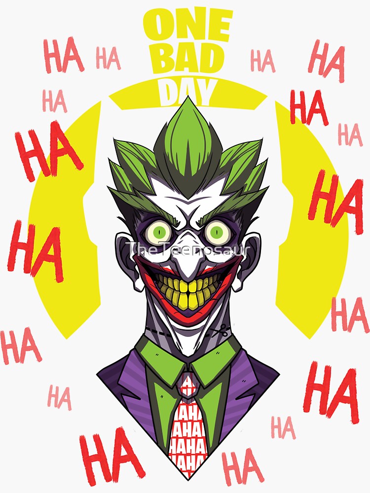 "One bad day" Sticker by TheTeenosaur | Redbubble