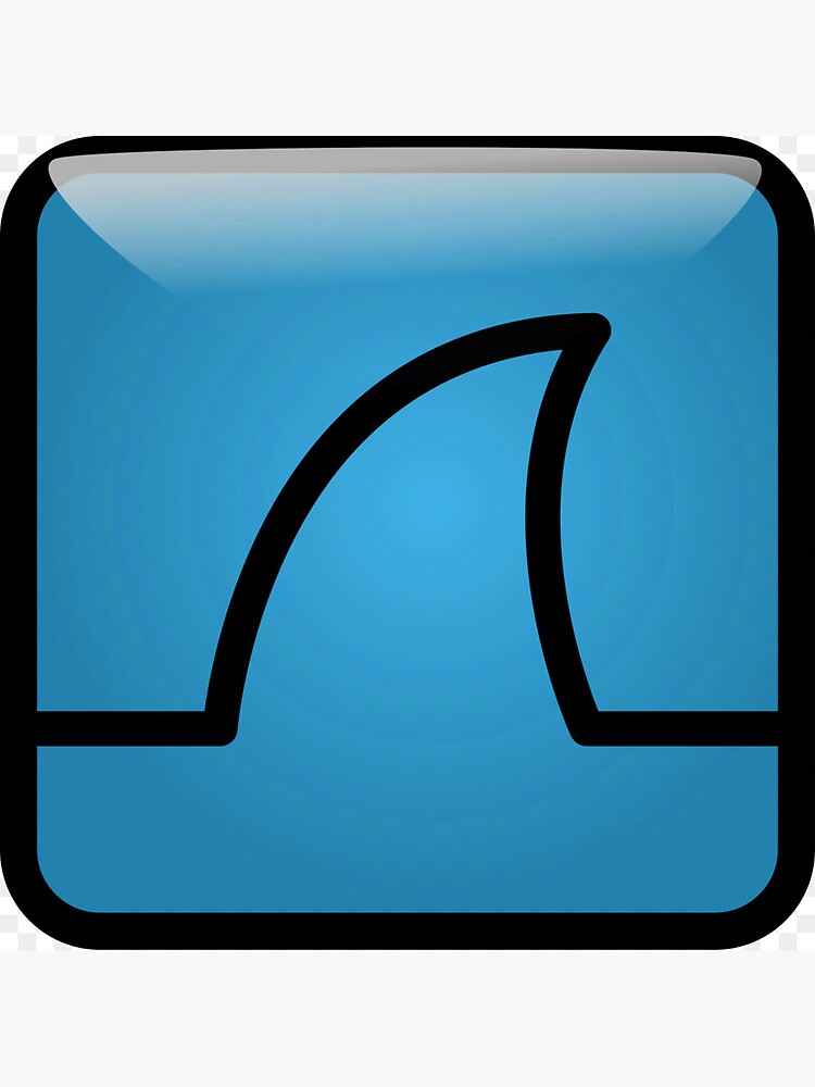 "Tech - Wireshark" Sticker for Sale by Veganarchism | Redbubble