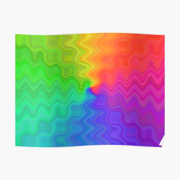 "Tricolour Wave" Poster by hugh023 | Redbubble