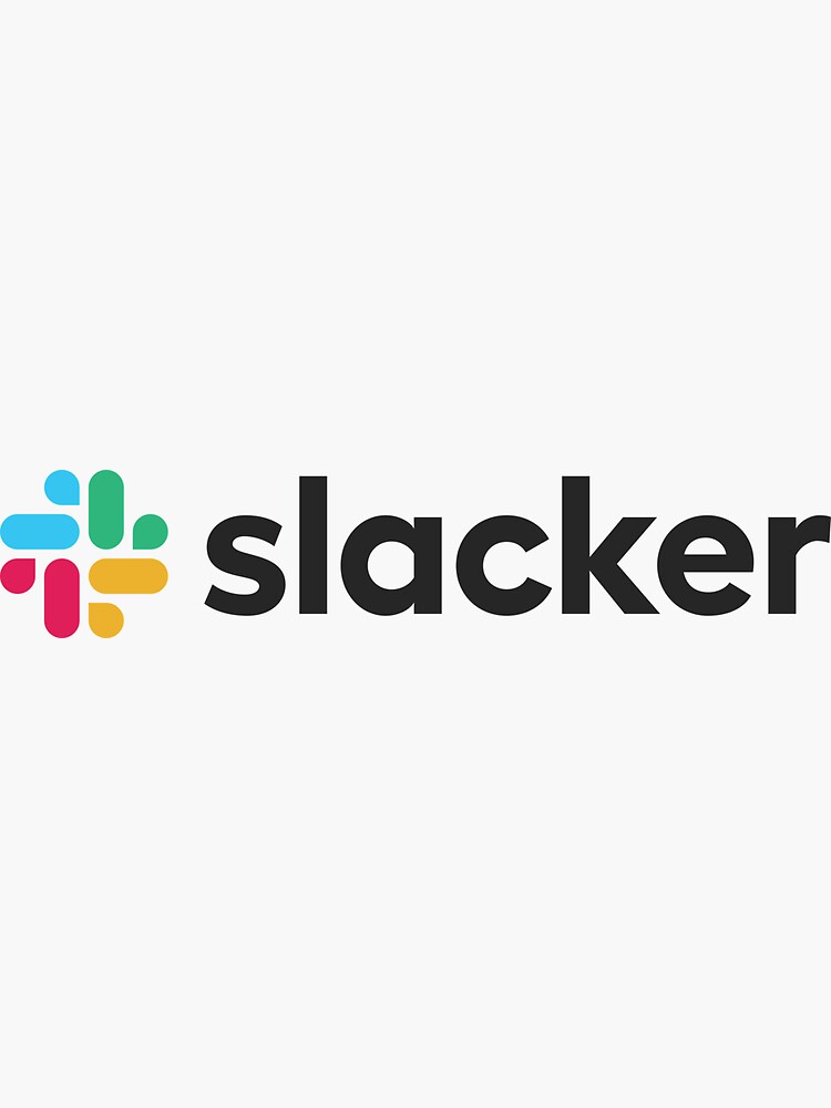 "Slacker" Sticker for Sale by cdemi | Redbubble