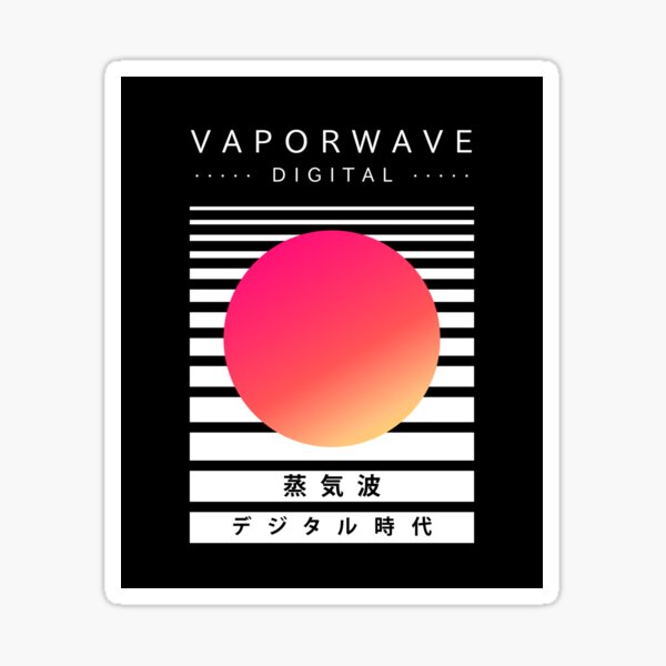 "Vaporwave Japanese VHS" Sticker for Sale by widmore | Redbubble