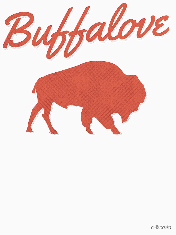 "Buffalove" T-shirt for Sale by relkcruts | Redbubble | buffalo t ...