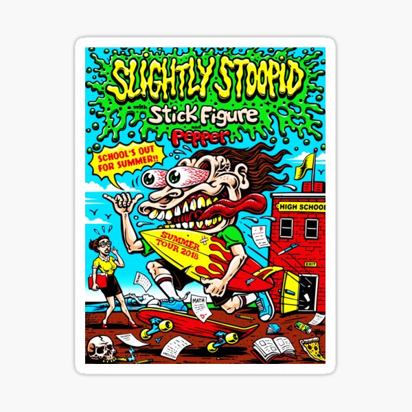 "slightly scholl tour 2018 2020 stoopid pariman" Sticker for Sale by ...