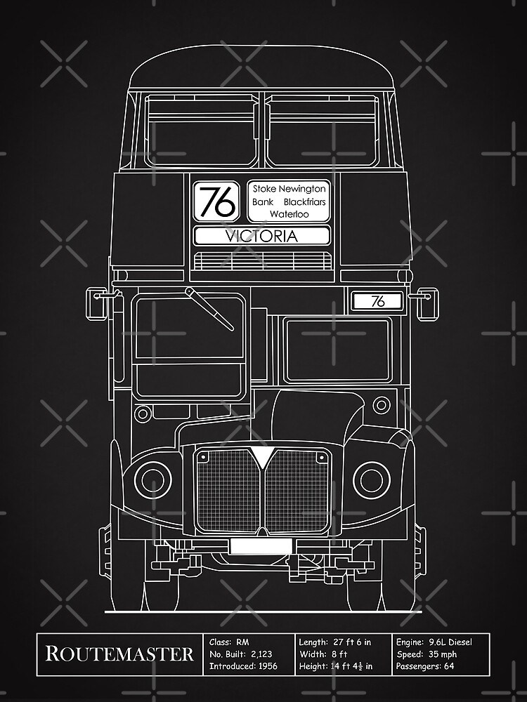 "The Routemaster Blueprint" Poster by rogue-design | Redbubble