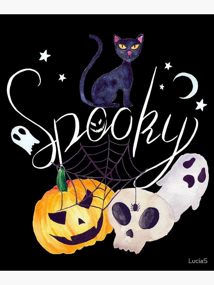"Spooky" Poster by LuciaS | Redbubble