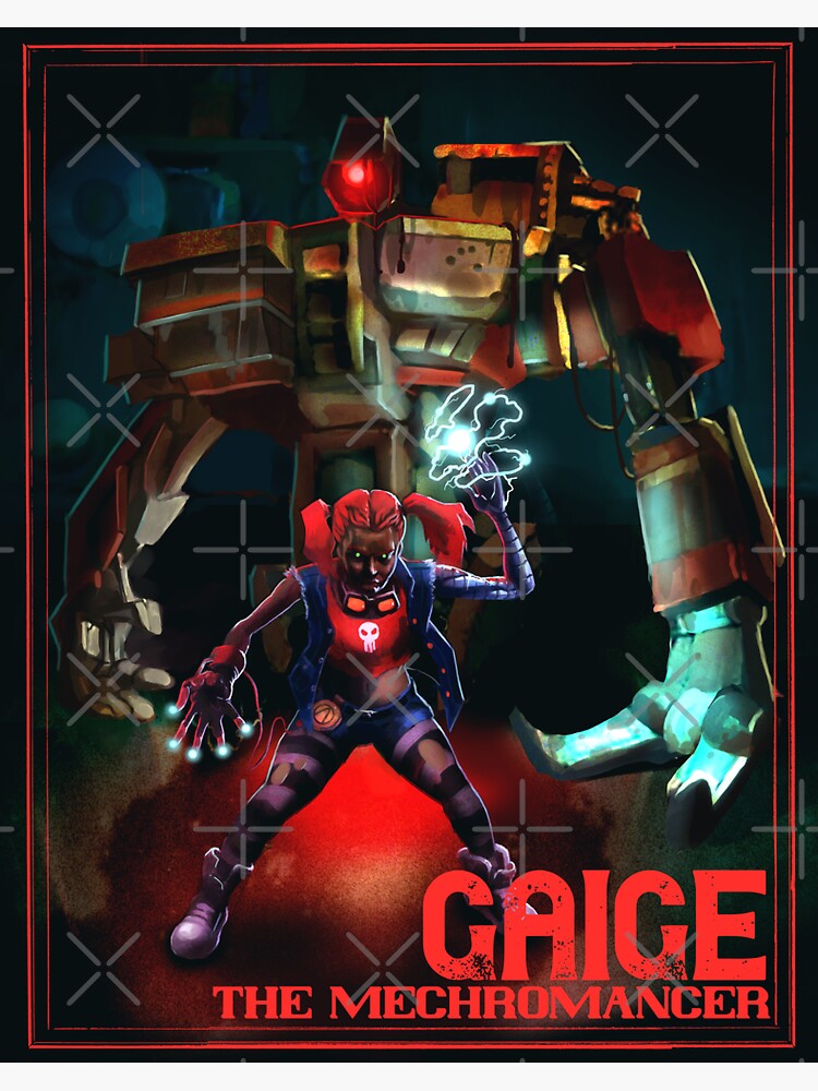 "Gaige the Mechromancer from Borderlands 2" Sticker for Sale by ...