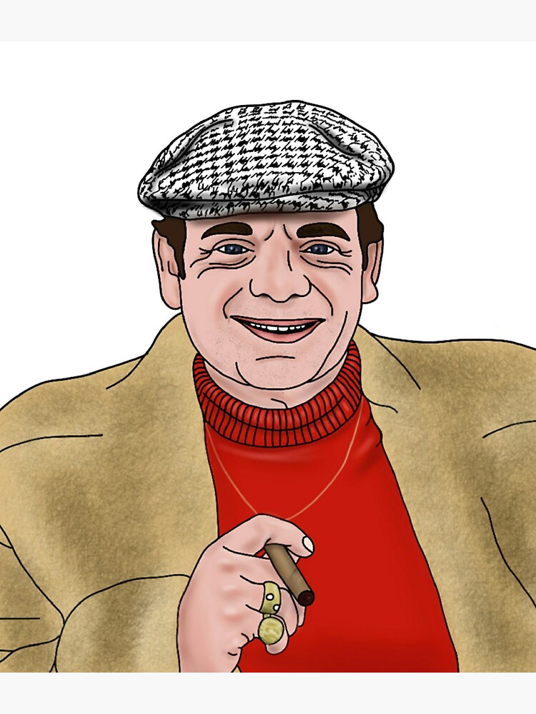 "Only fools and horses Delboy" Sticker for Sale by aimeejanee | Redbubble