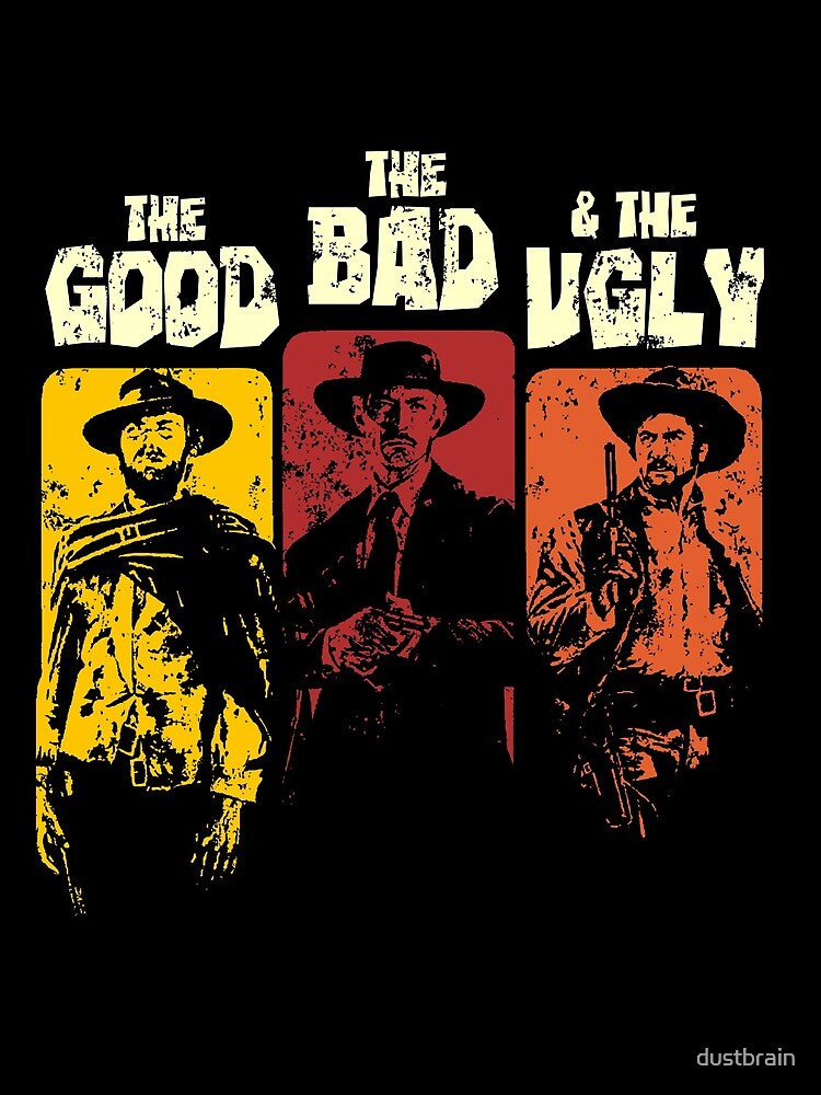 The Good, The Bad, & The Ugly Drawstring Bag Designed & Sold By Jacom Lawrence