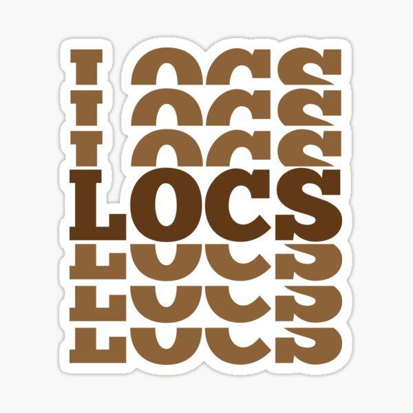 "Locs Dreadlocks Word Design" Sticker for Sale by blackartmatters ...