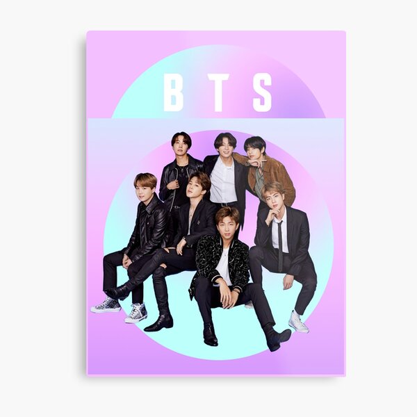 "BTS Record fashionable vsco retro B T S " Metal Print for Sale by ...