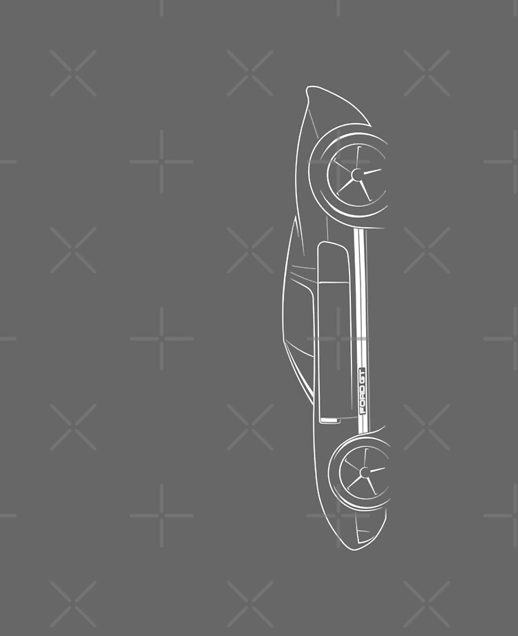 "Ford GT - profile stencil, white" iPad Case & Skin for Sale by mal ...