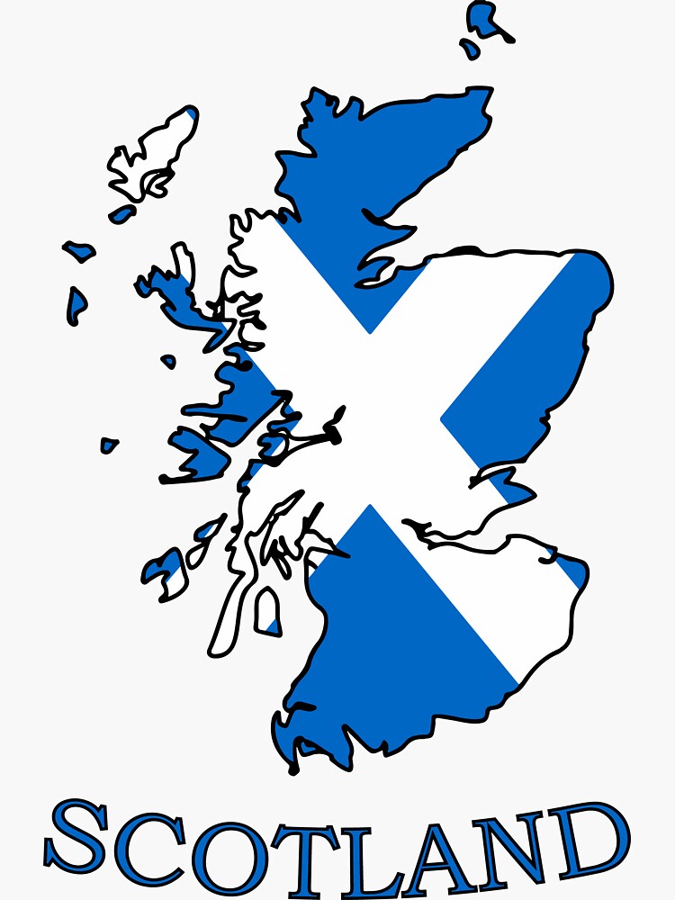 "Scotland-logo" Sticker for Sale by Iskanderox | Redbubble