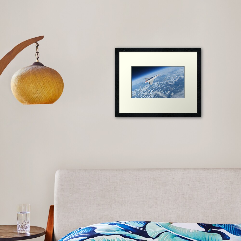 "Concorde "Earth Curvature"" Framed Art Print for Sale by ...