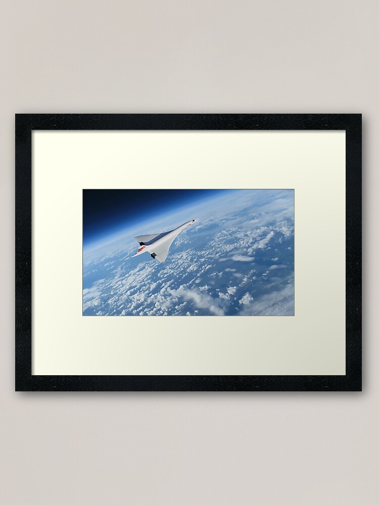 "Concorde "Earth Curvature"" Framed Art Print for Sale by ...