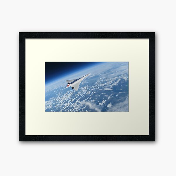 "Concorde "Earth Curvature"" Framed Art Print for Sale by ...