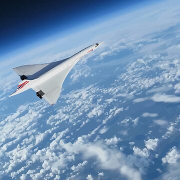 "Concorde "Earth Curvature"" Sticker for Sale by Speedbirddesign ...