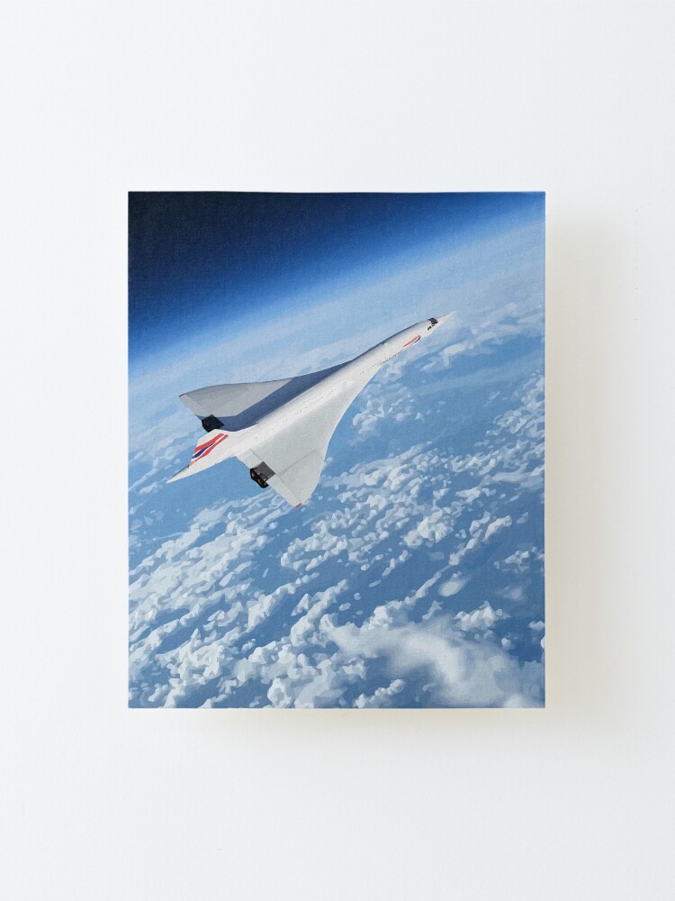 "Concorde "Earth Curvature"" Mounted Print for Sale by Speedbirddesign ...