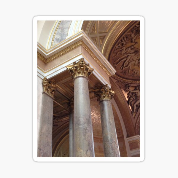 "COLUMNS" Sticker for Sale by xavireina | Redbubble