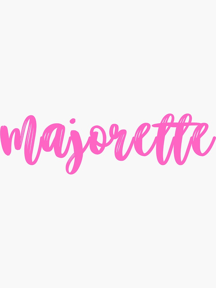 "Pink Majorette Sticker" Sticker for Sale by whitneyeddy02 | Redbubble