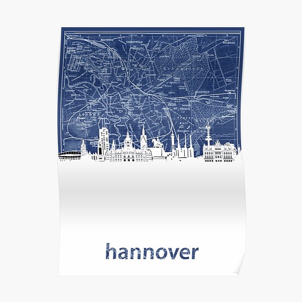 "hannover skyline" Poster for Sale by BekimART | Redbubble