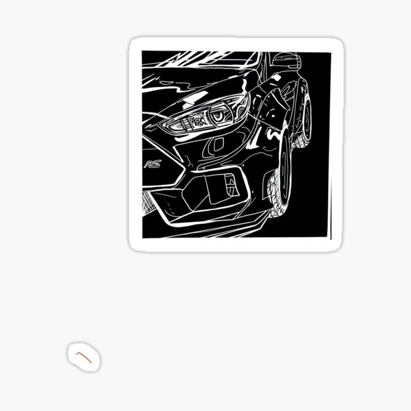 "FOCUS RS SQUARE ROOT" Sticker for Sale by Onevisualeye | Redbubble