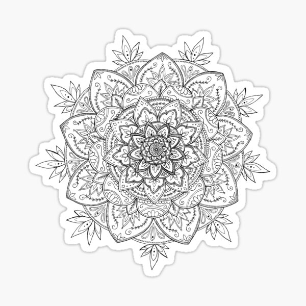 "Large Mandala" Sticker for Sale by MeaghanR | Redbubble