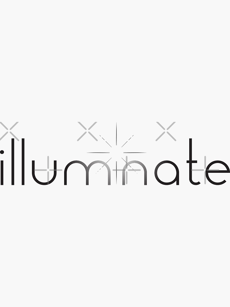 "Illuminate" Sticker for Sale by TheLightSource | Redbubble
