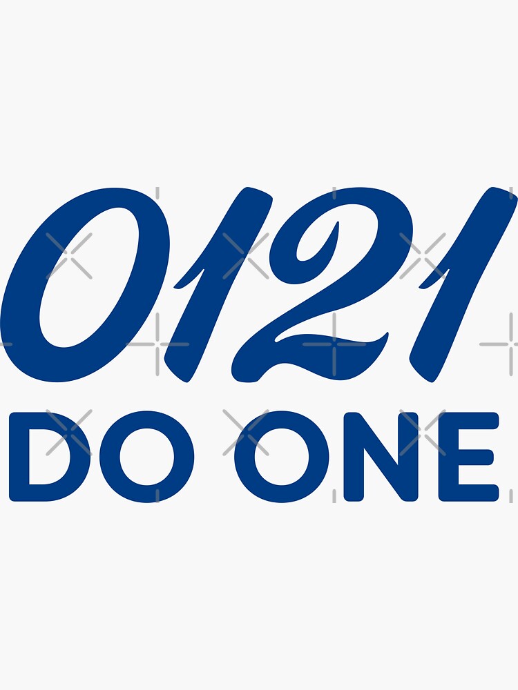 "0121 Do One Brummie Slang" Sticker for Sale by teesandstuff | Redbubble