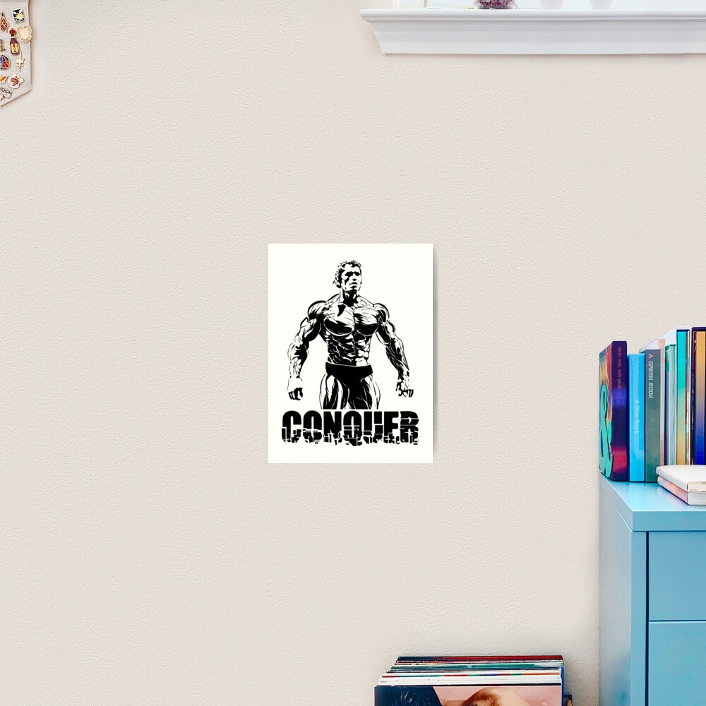 "Conquer Arnold Schwarzenegger Motivation" Poster for Sale by ...