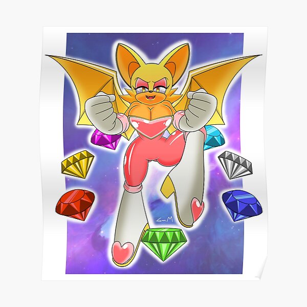 "Super Rouge" Poster for Sale by MobianMonster | Redbubble