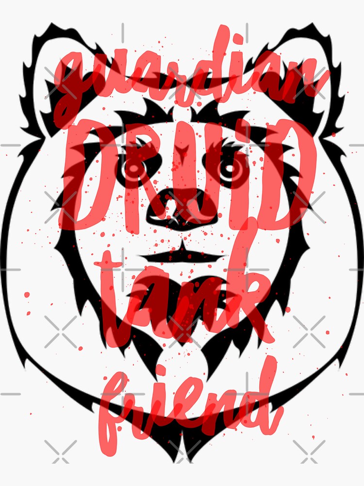 "Guardian Bear Druid Mantra: Druid - TANK- Friend Gamer Logo - RedHorde ...