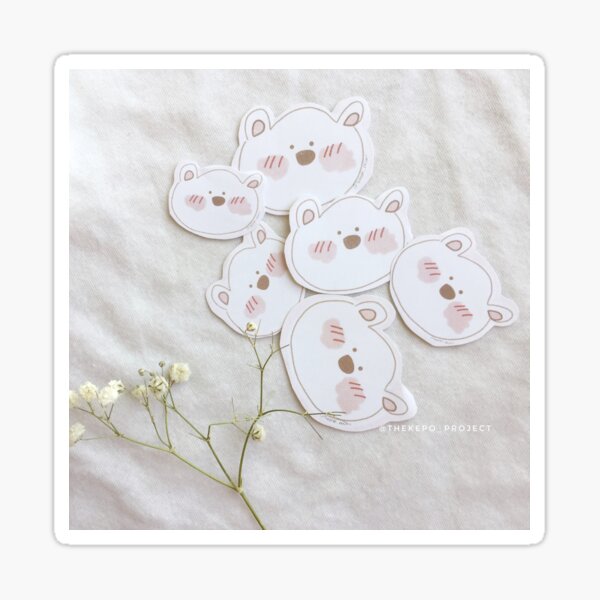 "Mot the bear sticker set" Sticker for Sale by kepoproject | Redbubble