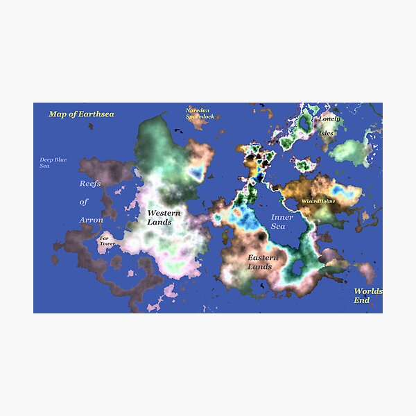 "Map of Earthsea" Photographic Print for Sale by AlienVisitor | Redbubble