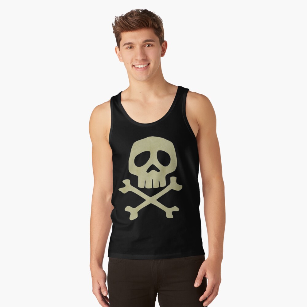 "Danzig Style Harlock Skull Crossbones / Jolly Roger" Long Sleeve T ...