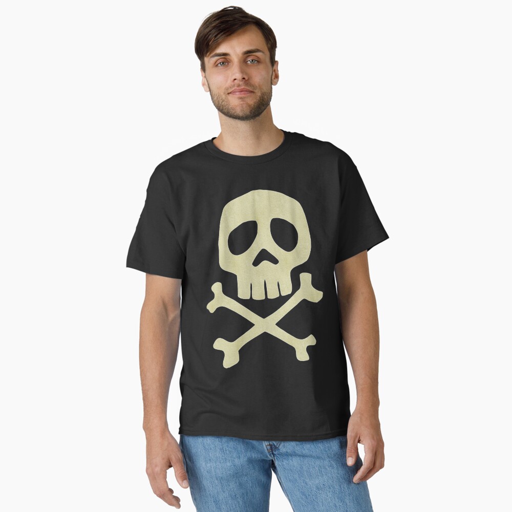 "Danzig Style Harlock Skull Crossbones / Jolly Roger" Long Sleeve T ...