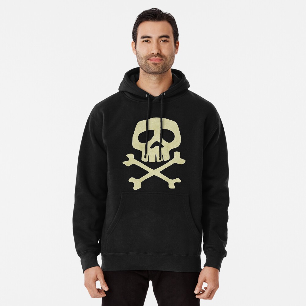 "Danzig Style Harlock Skull Crossbones / Jolly Roger" Pullover Hoodie ...
