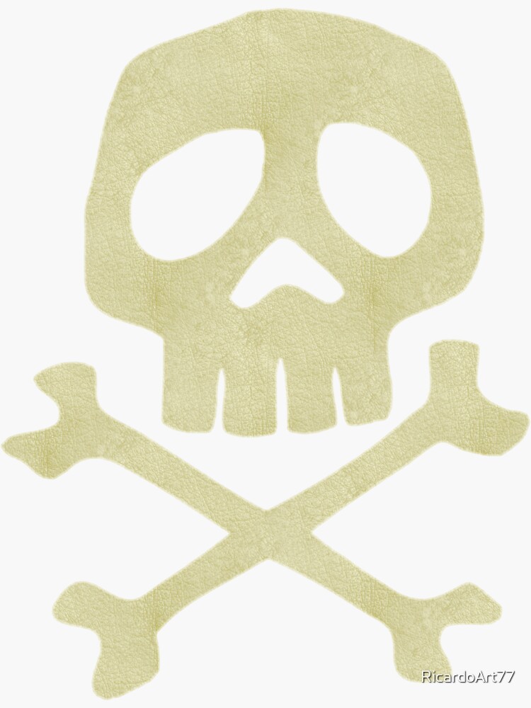 "Danzig Style Harlock Skull Crossbones / Jolly Roger" Sticker for Sale ...