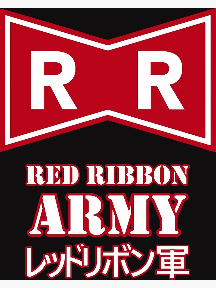 "red ribbon army merch" Poster for Sale by lynjiks | Redbubble